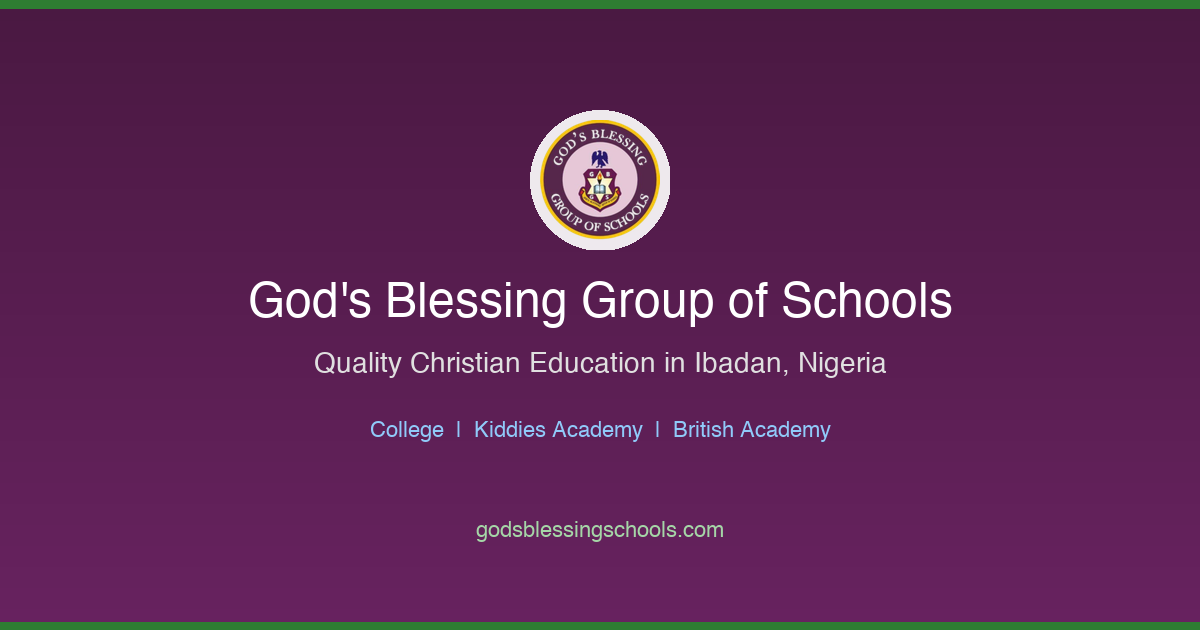 God's Blessing Group of Schools
